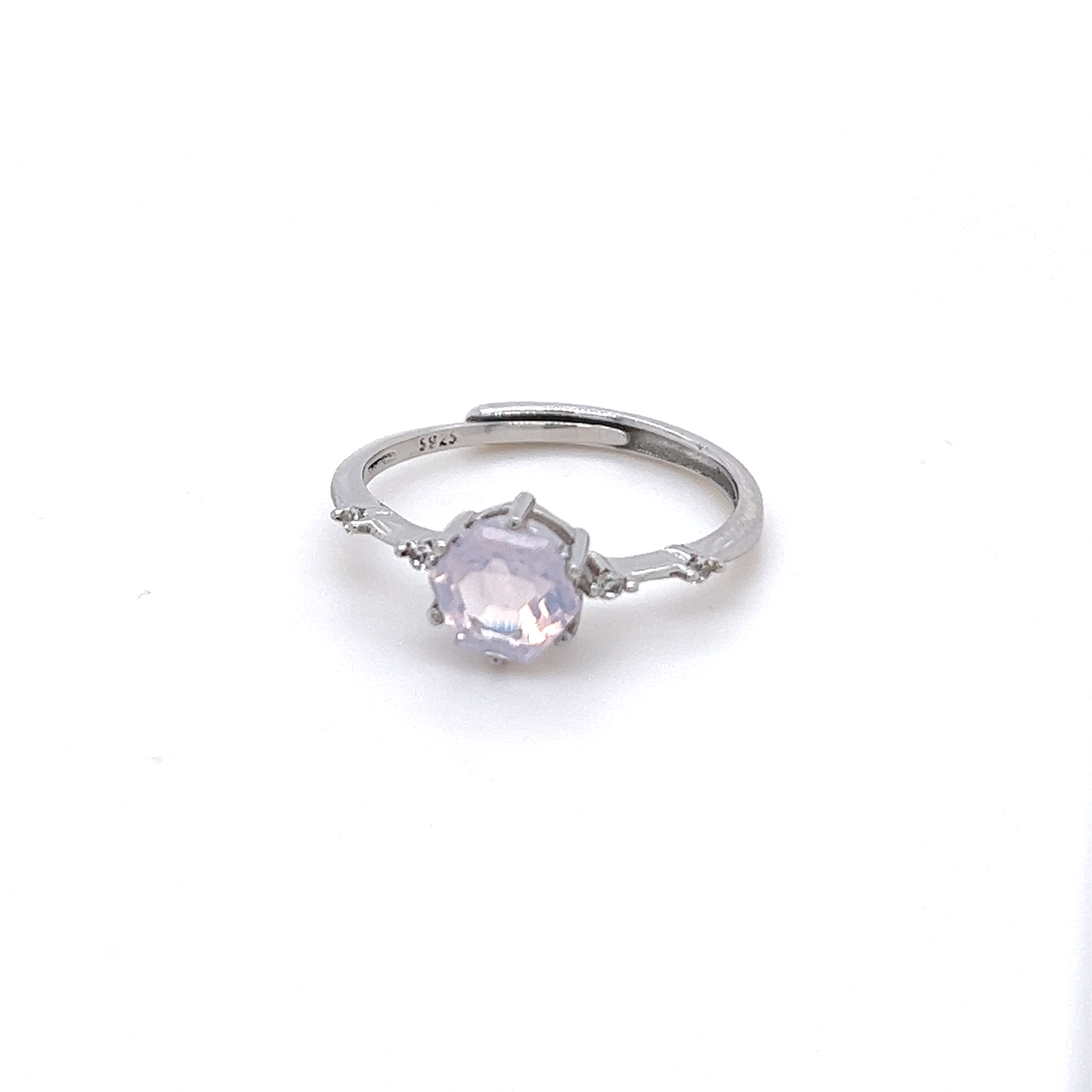 Lavender Moon Quartz Round Ring – Gems Above